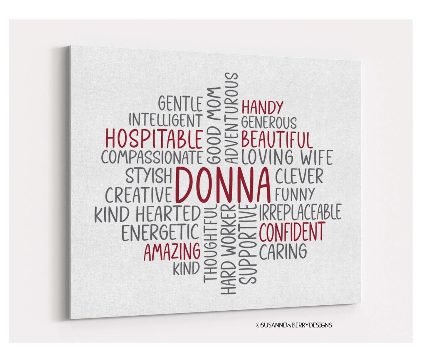 Custom Word Cloud Wallo Art for graduations, birthdays and other ...