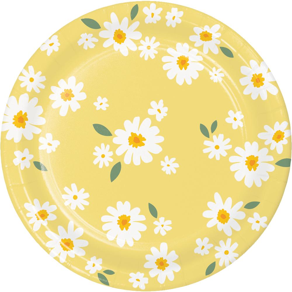 Sweet Daisy Paper Dinner Plate (Case of 96) | Michaels