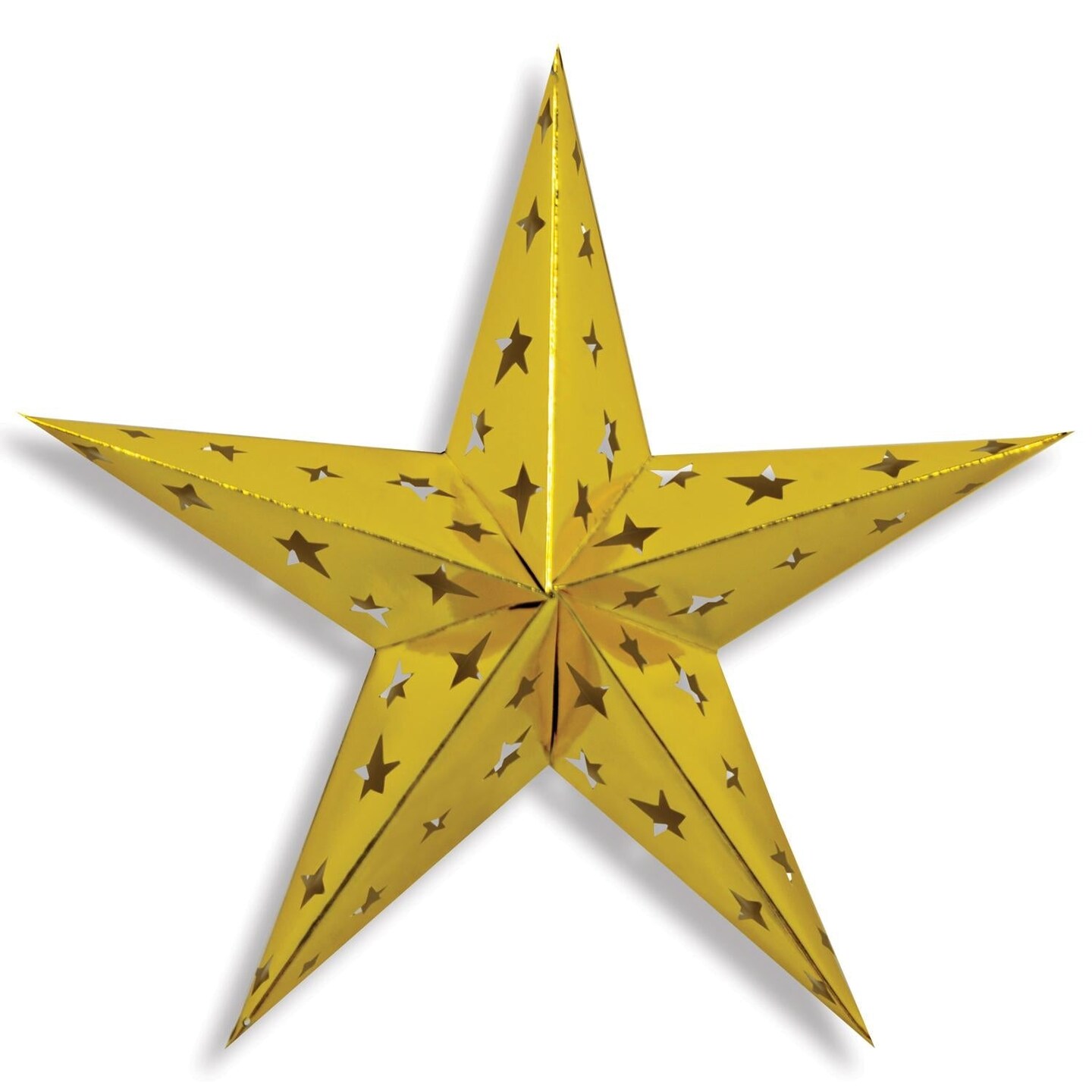 12 Pack Beistle 24 Inch Dimensional Foil Party Star - gold | Michaels