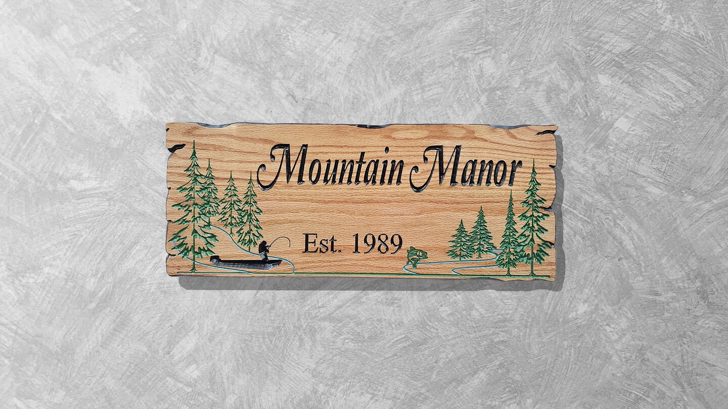 Live Edge Custom Wood Signs | Stained Wood Sign with Your Personalized ...