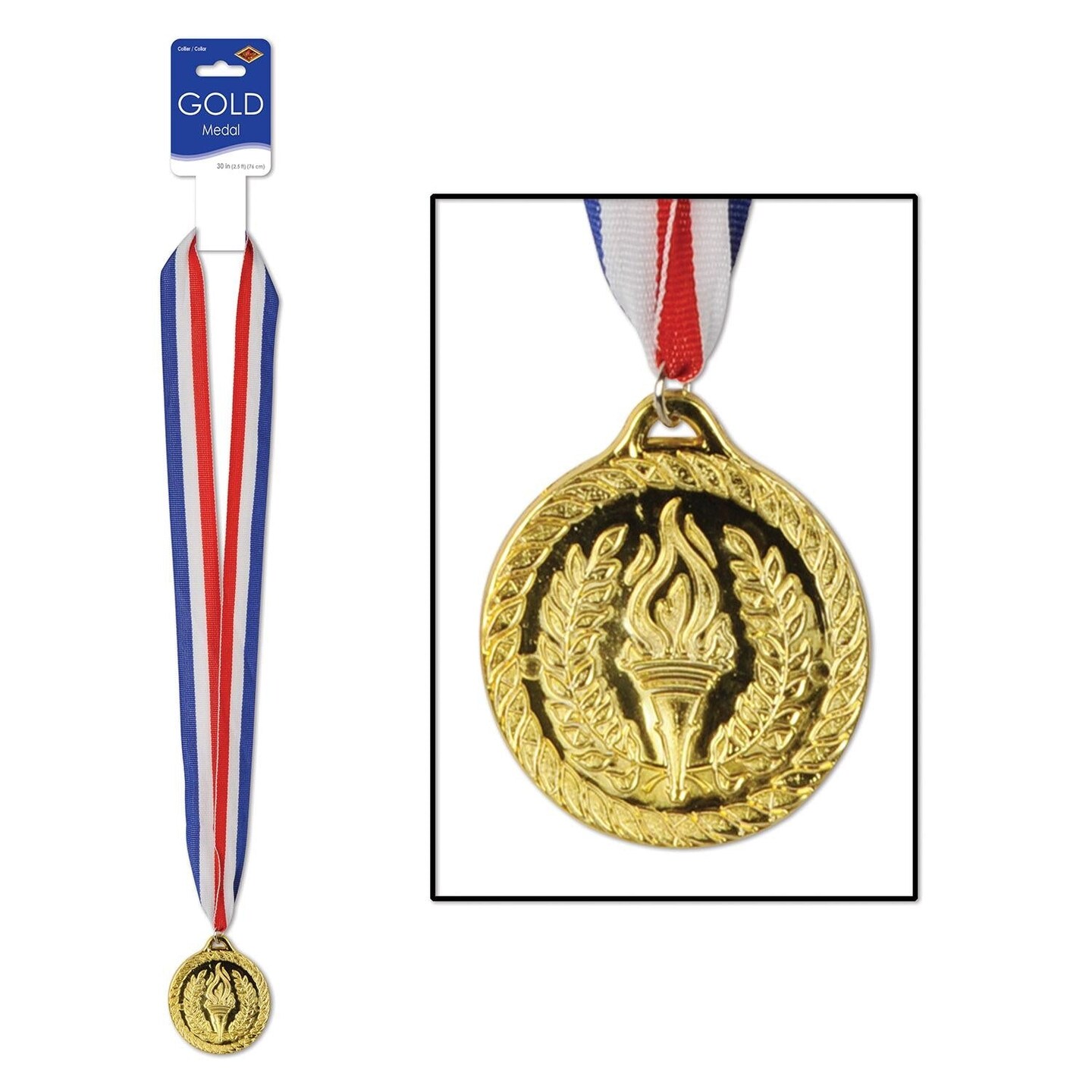12 Pack Bulk Gold Medal with Ribbon (2 Inch) | Michaels