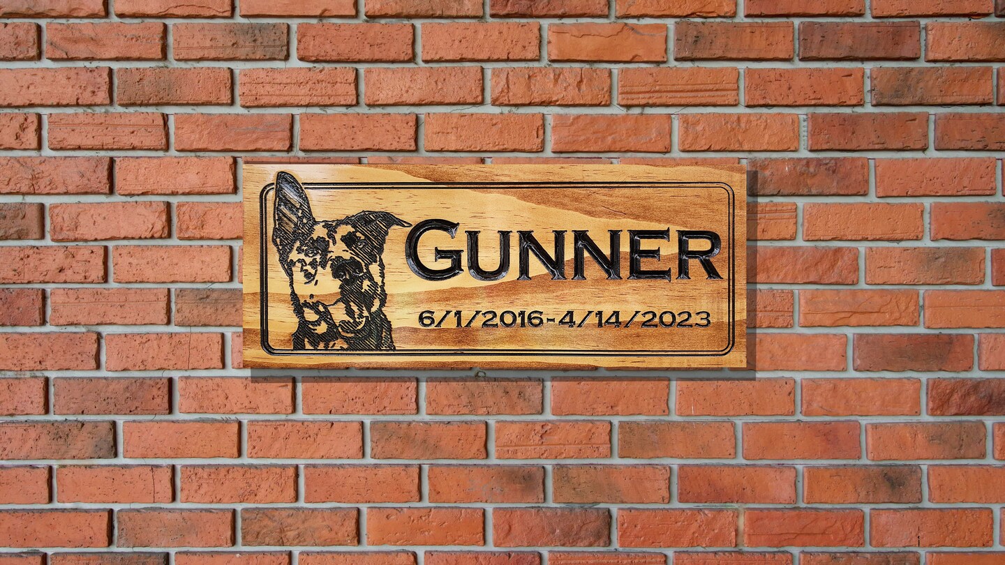 Custom Pet Memorial Signs | Pet Portraits on Wood | Signs Made from ...
