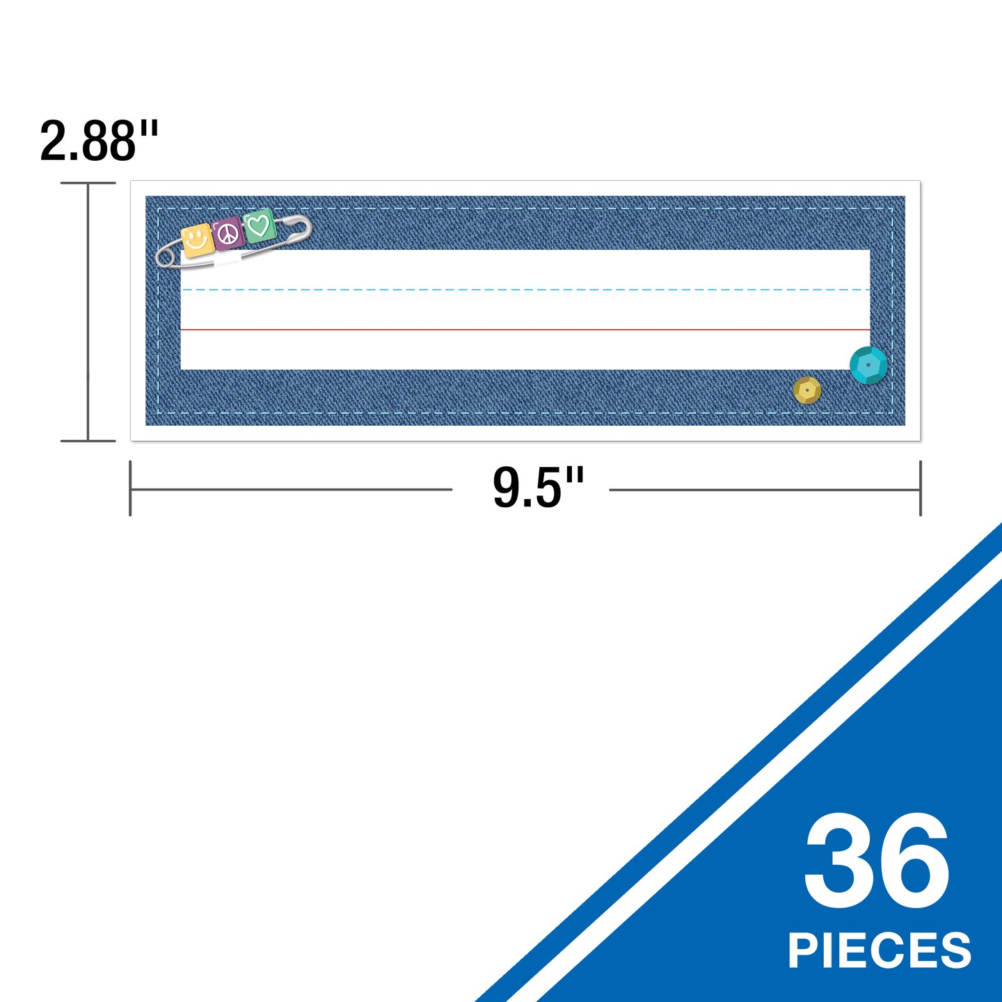 Carson Dellosa Crafty and Cool 36PC Name Labels For Kids, Tags for ...