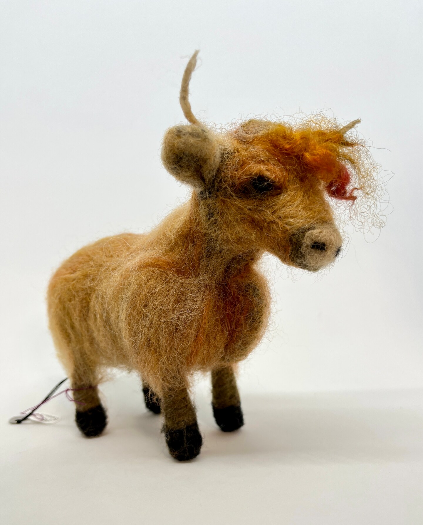 Highland Cow Needle Felted, Wool Sculpted Highland Cow, OOAK Gift, Cow ...