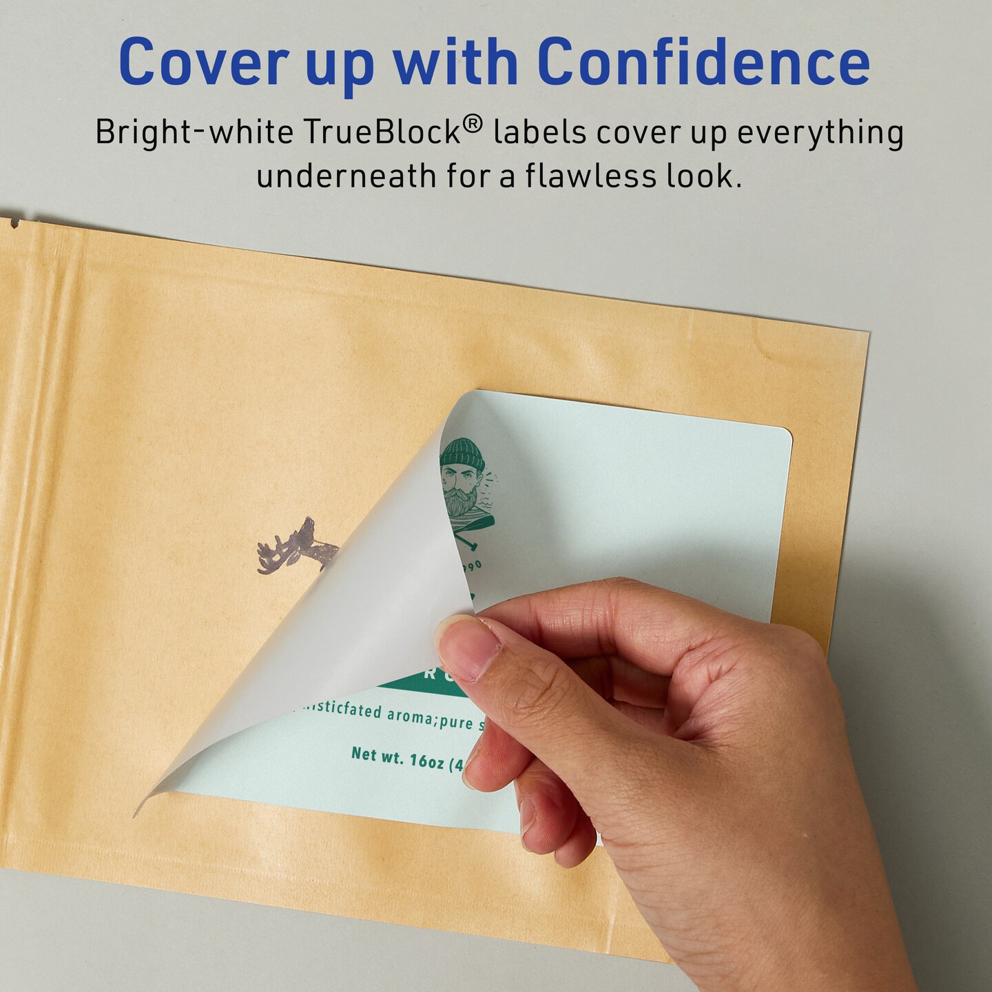 Avery TrueBlock Matte White Paper Labels, 3" x 6" Rectangle, Color ...