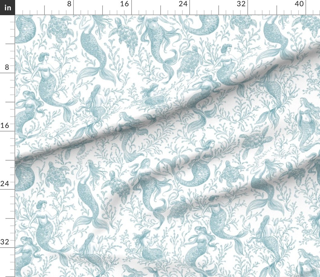 Various Fabrics by the Yard or Fat Quarter Underwater Ocean Nautical ...