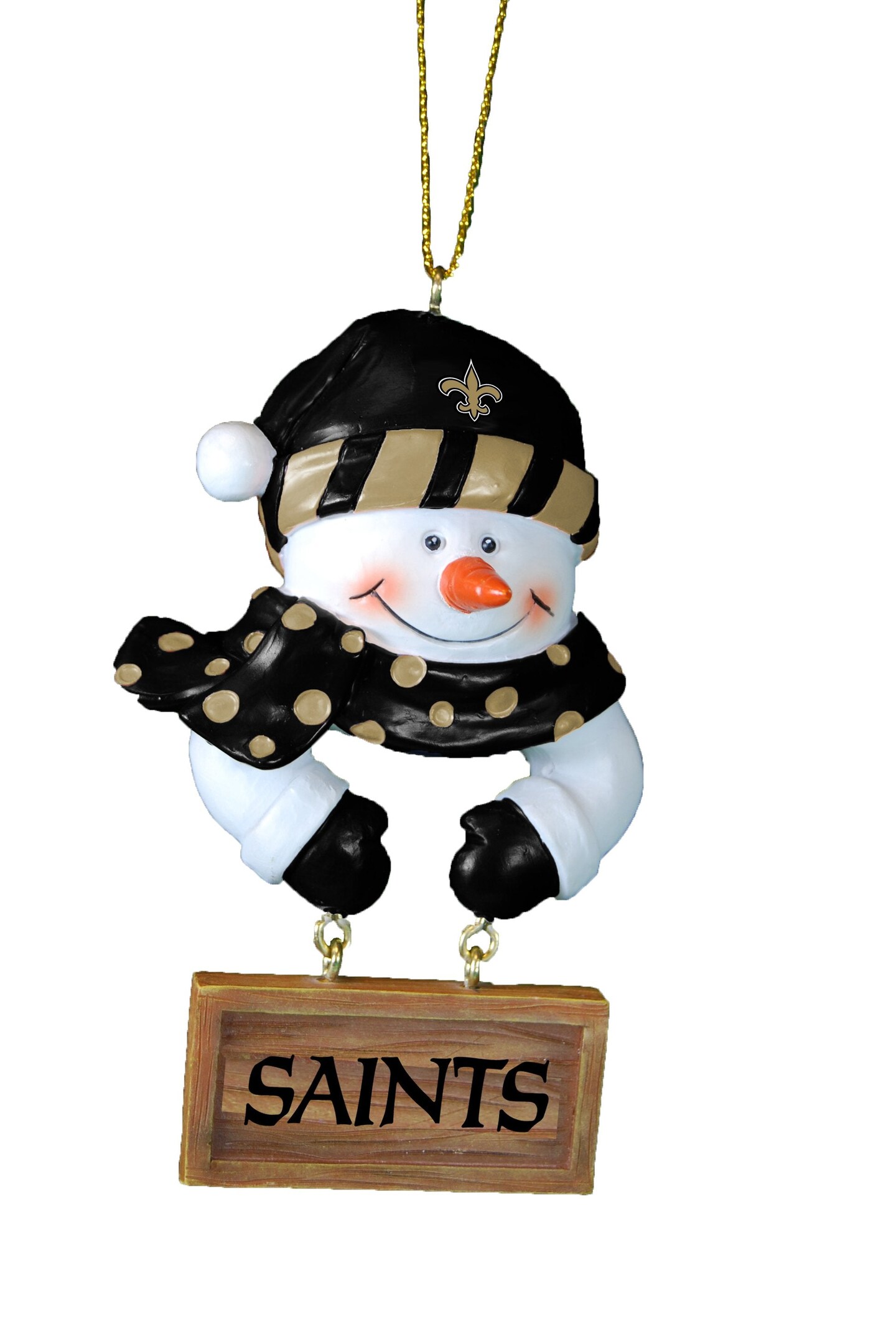 Snowman w/Sign Ornament | New Orleans Saints | Michaels