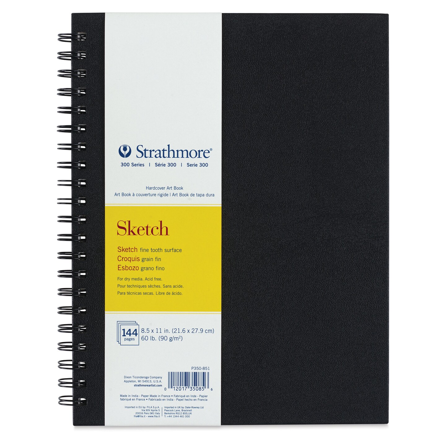Strathmore 300 Series Sketch Hardcover Wirebound Art Book - 8-1/2" x 11 ...