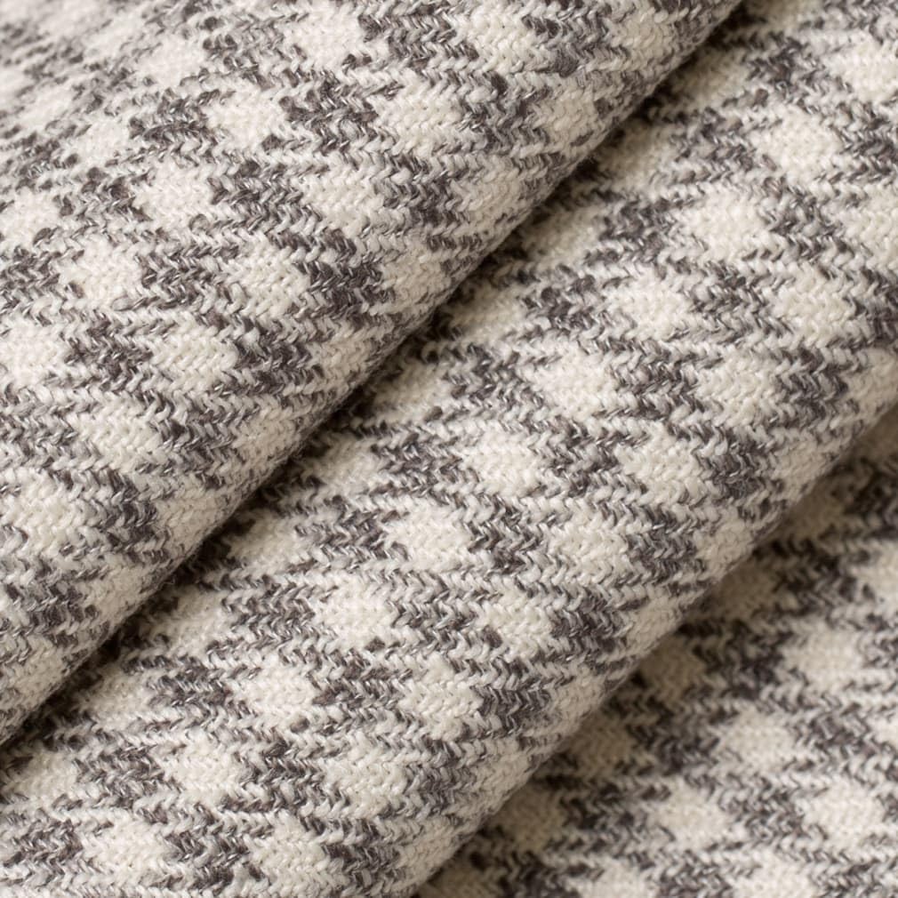 Grey Check Small Scale Houndstooth Check Woven Pattern Upholstery ...