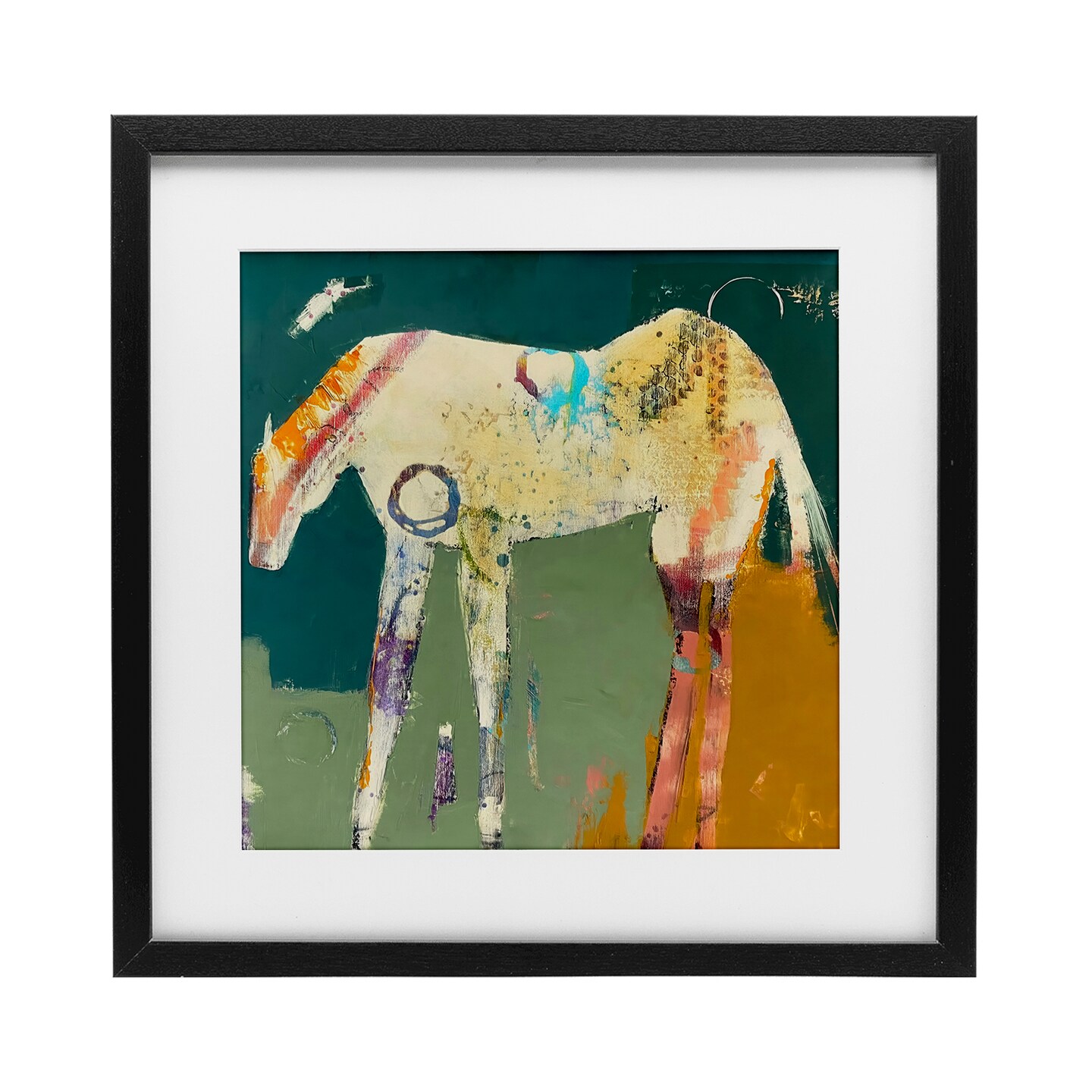 Stupell Industries Into The Mystic Horse Framed Print Under Glass ...