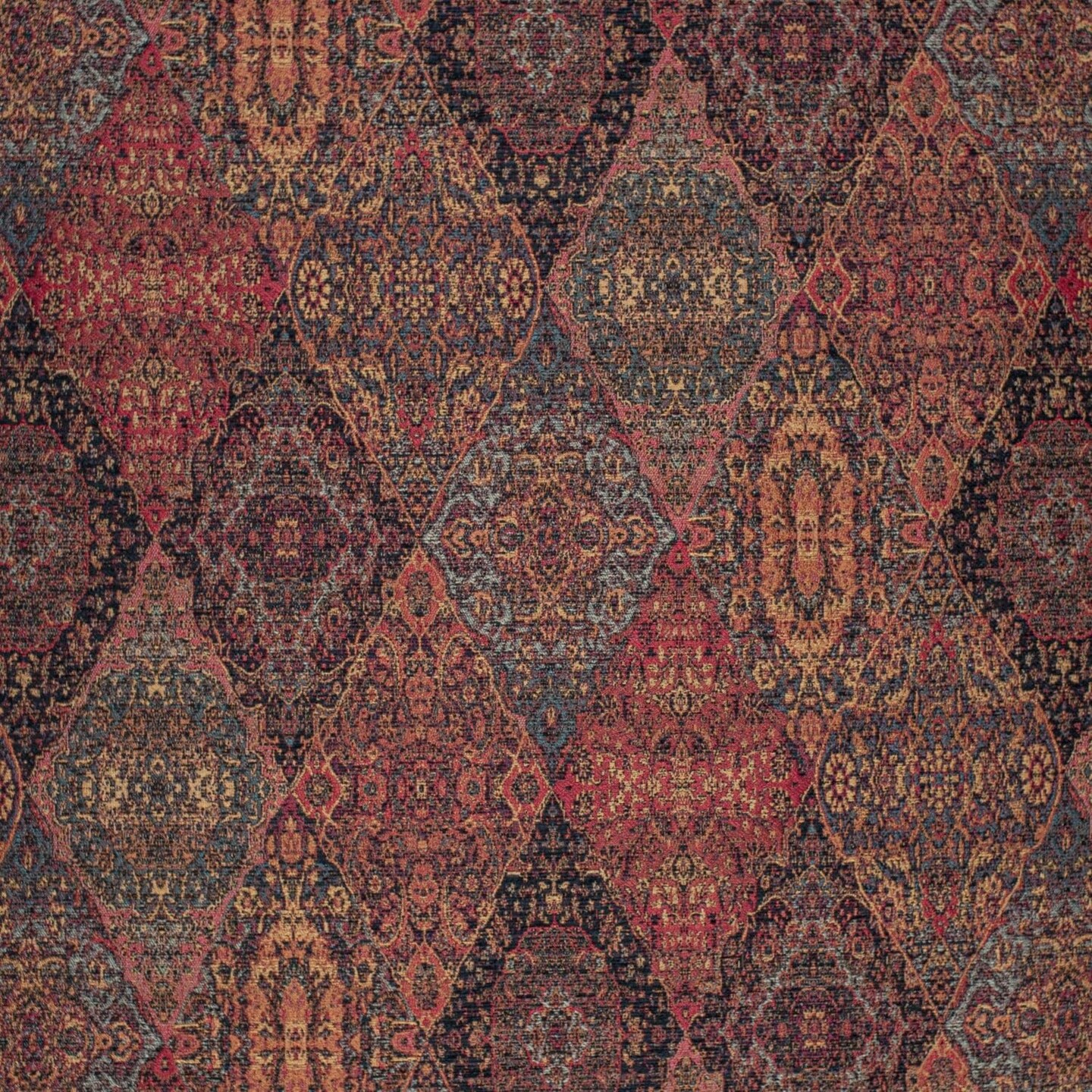 Coral Peach Performance Grade Abstract Geometric Woven Pattern ...