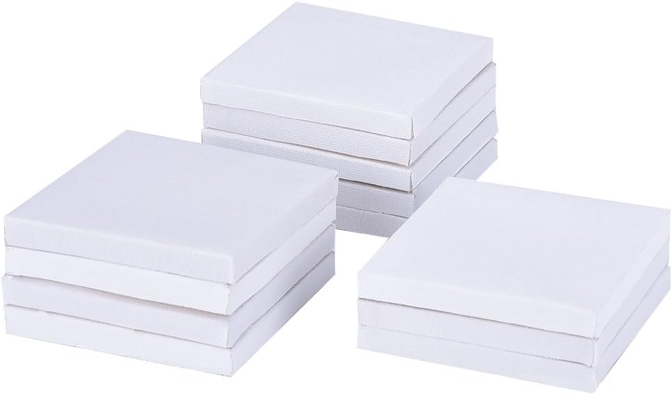 12 Pack Mini Canvas Panels 3 x 3 Inch(White) | Michaels