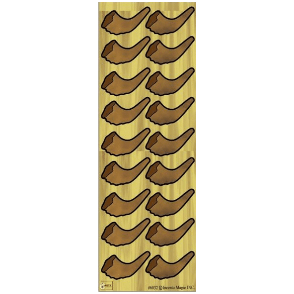 Shofar Die-Cut Stickers – 25 Sheets of Jewish Holiday Craft Stickers ...
