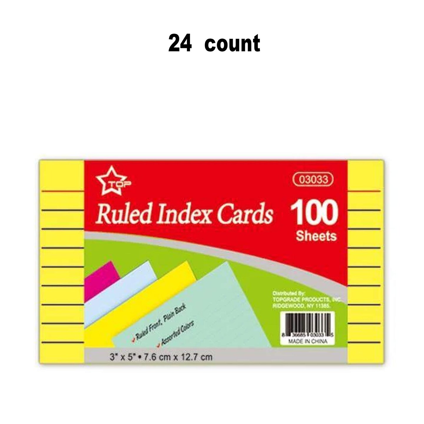 100Ct 3x5 Inches Index Cards Durable and Ideal for Notes and Study ...