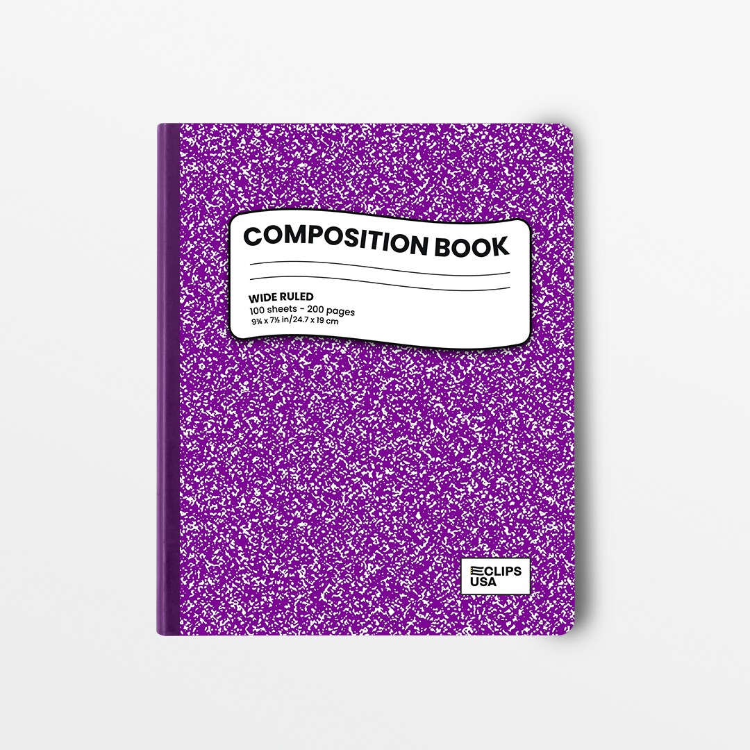 Purple Marble Composition Notebook, Wide-Ruled – 48 Ct | Michaels