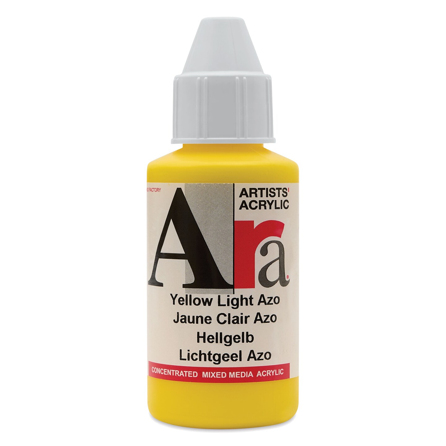Ara Artists’ Acrylic Paint - Yellow Light Azo, 100 ml bottle, Count: 1 ...