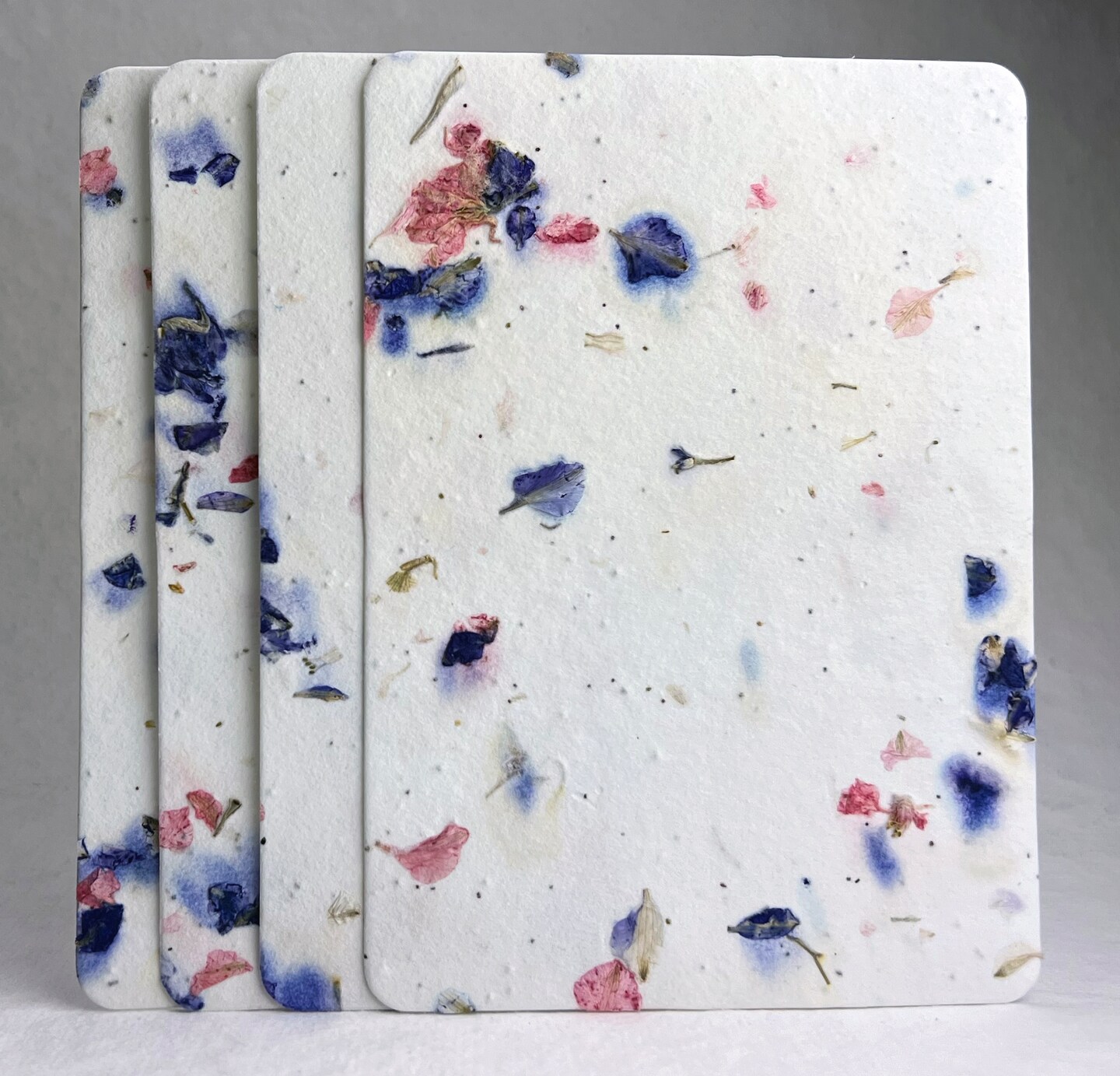 Wildflower Seed Paper Rounded Flat Panels - Cotton Paper Embedded with ...