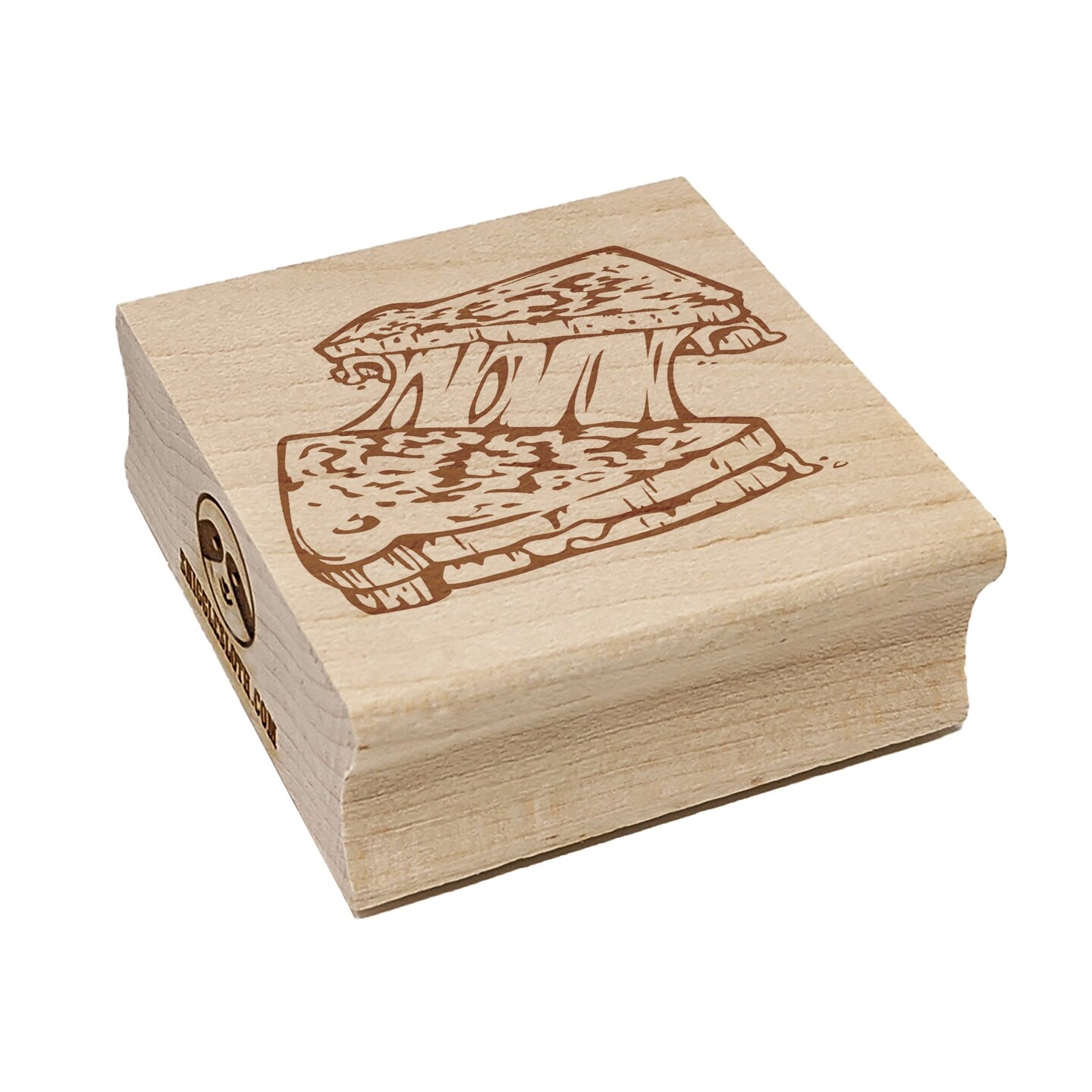 Grilled Cheese Sandwich Toast Square Rubber Stamp for Stamping Crafting ...
