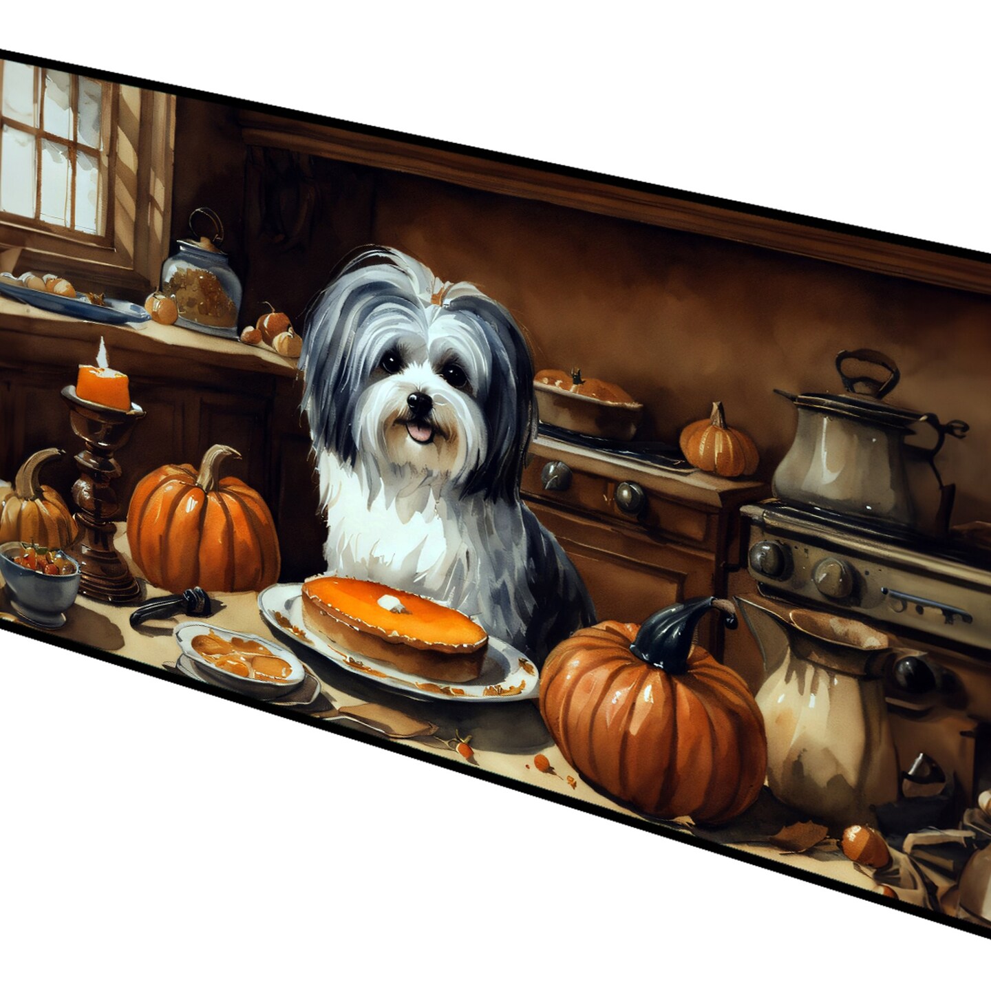 Edge Collections - 28" x 58" - Orange - Artistic Runner Mat Pumpkin Pie ...