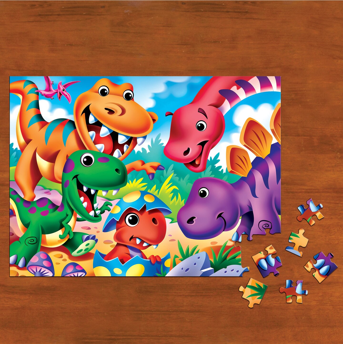 Collections Etc Googly Eyes Dinosaurs 48-Piece Jigsaw Puzzle | Michaels