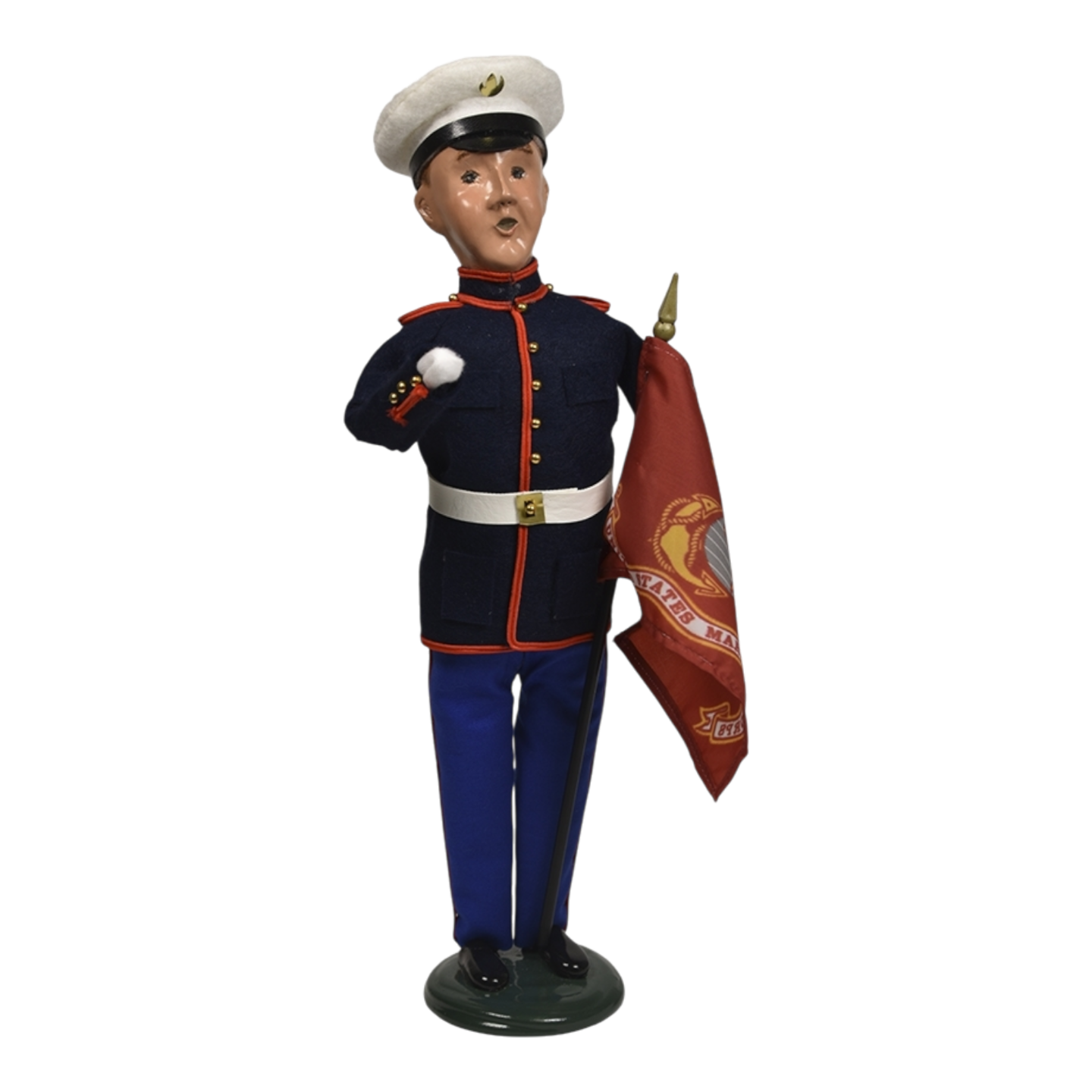 Marine Man with Flag - Caroler | Michaels