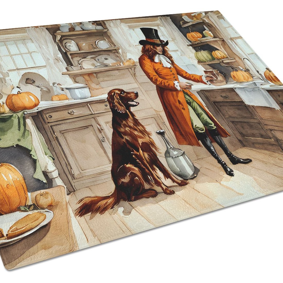 Edge Collections - 15" x 12" - Multicolor - Irish Setter Decorative ...