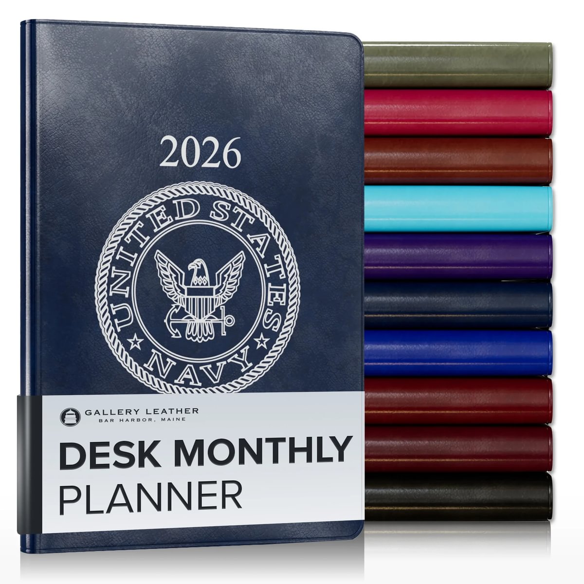 Gallery Leather Desk Monthly Planner 2026, Elegantly Bound Calendar ...
