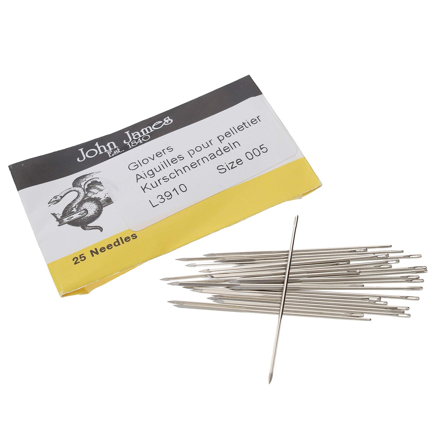 Sharps Beading Needles, Size 12, 12 Needles per Card, European Quality ...