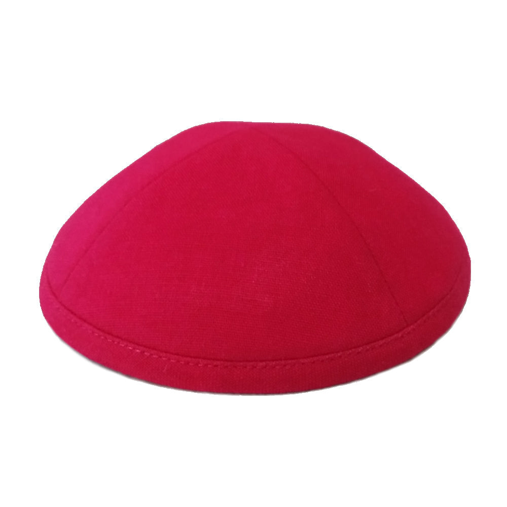Kippah Dark Red Deluxe Linen | Michaels