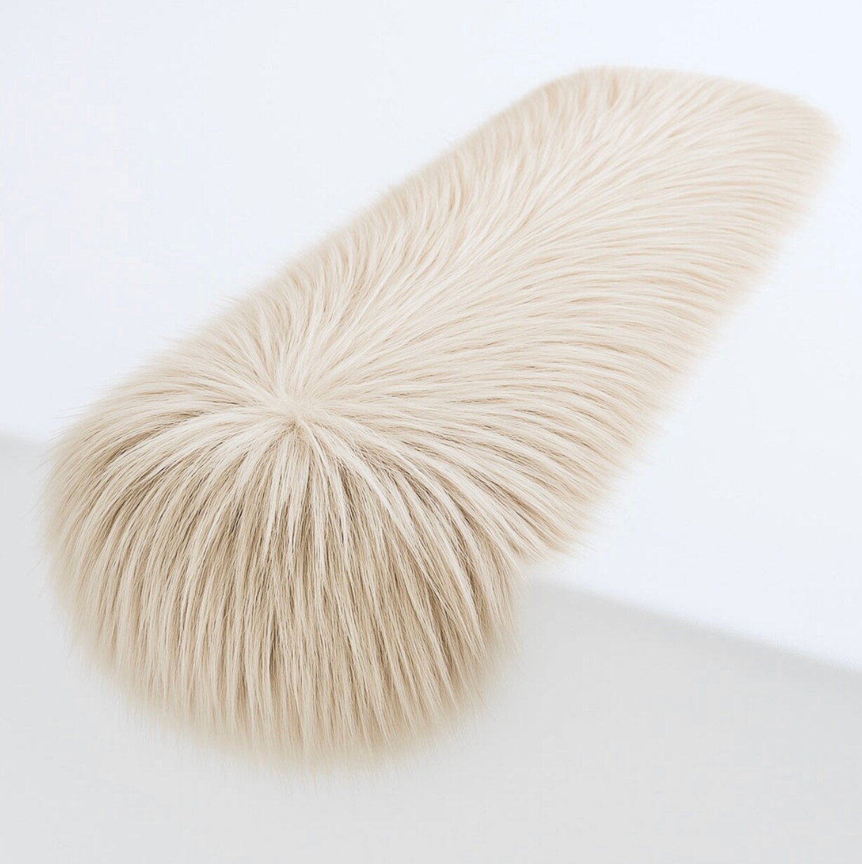 FabricLA Faux Fur Table Runner – Fluffy Snow Christmas Table Runner ...