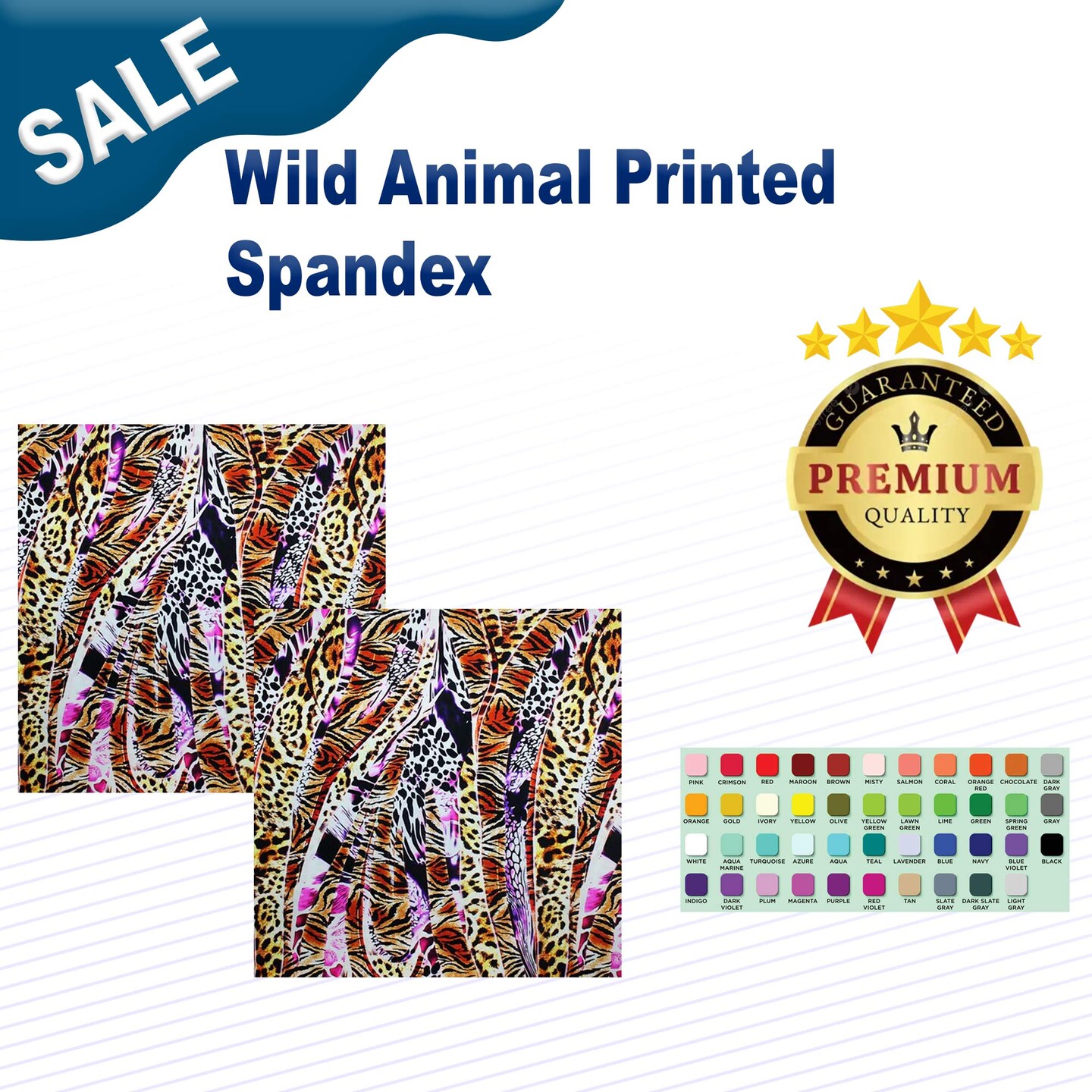 Wild Animal Printed Spandex | Michaels