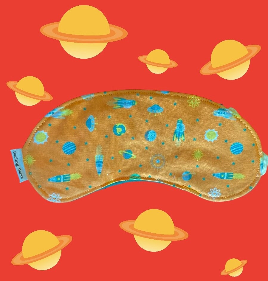 Planets Rockets Space Ships Outer Space, Kids Sleep Mask, Eye Mask, Boy ...