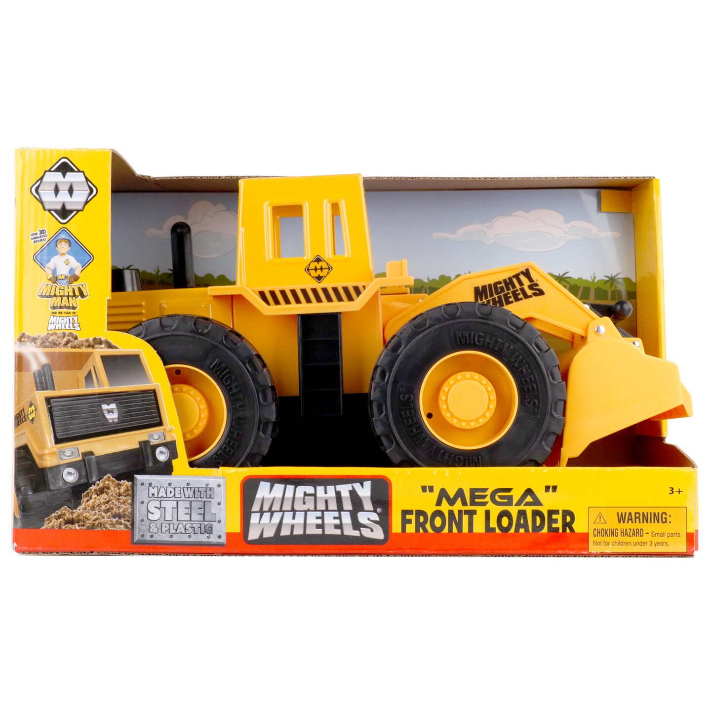 Mighty Wheels: 16" Mega Front Loader - Construction Toy Vehicle ...