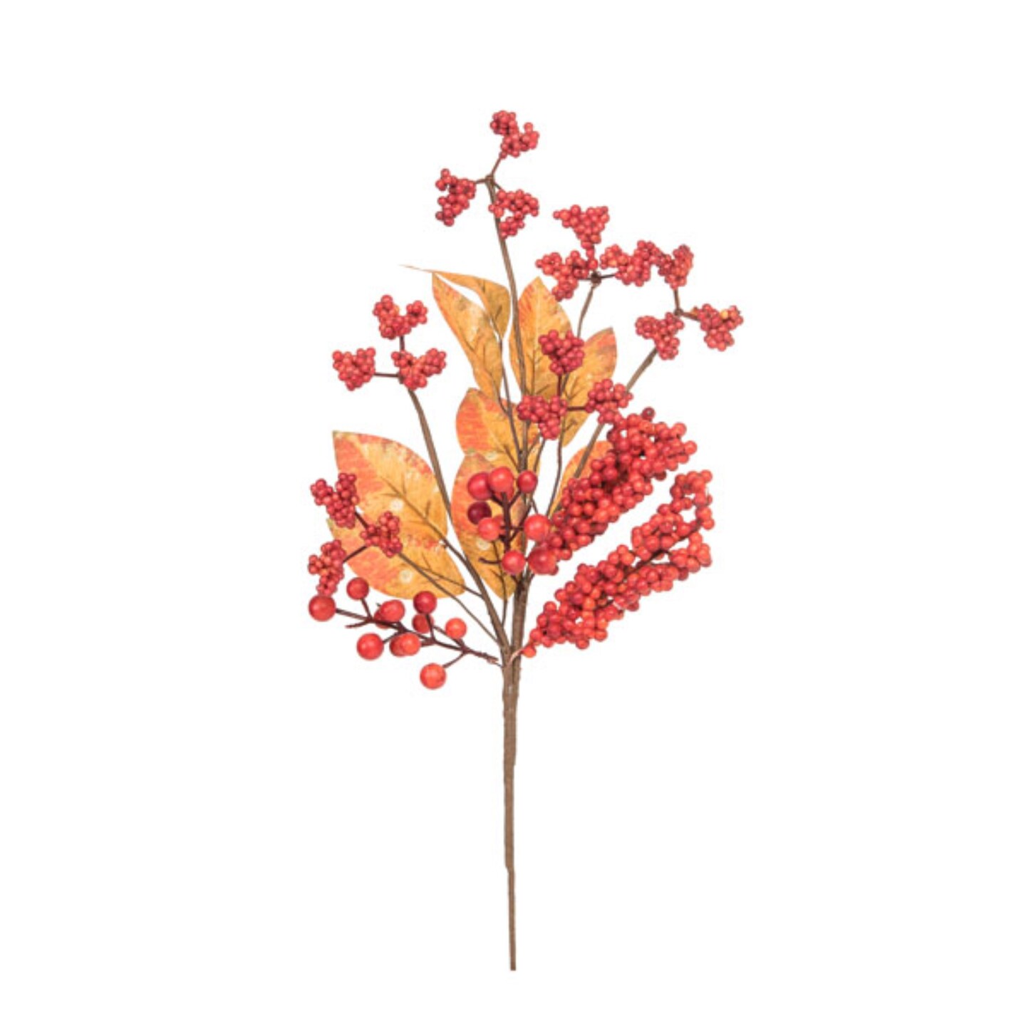 Transpac Foam 23.5 in. Orange Harvest Berry Leaf Spray | Michaels