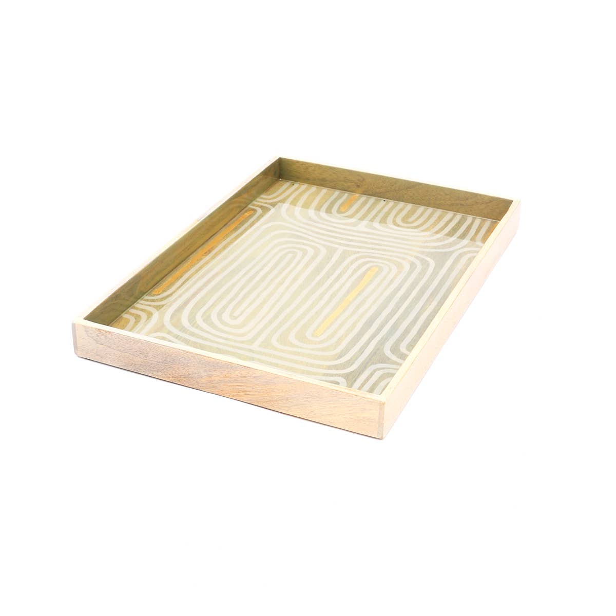Running Stripes Wooden Tray | Michaels