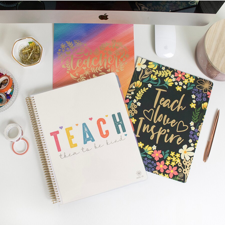 bloom daily planners 2025-26 Teacher Planner, Interchangeable Cover ...
