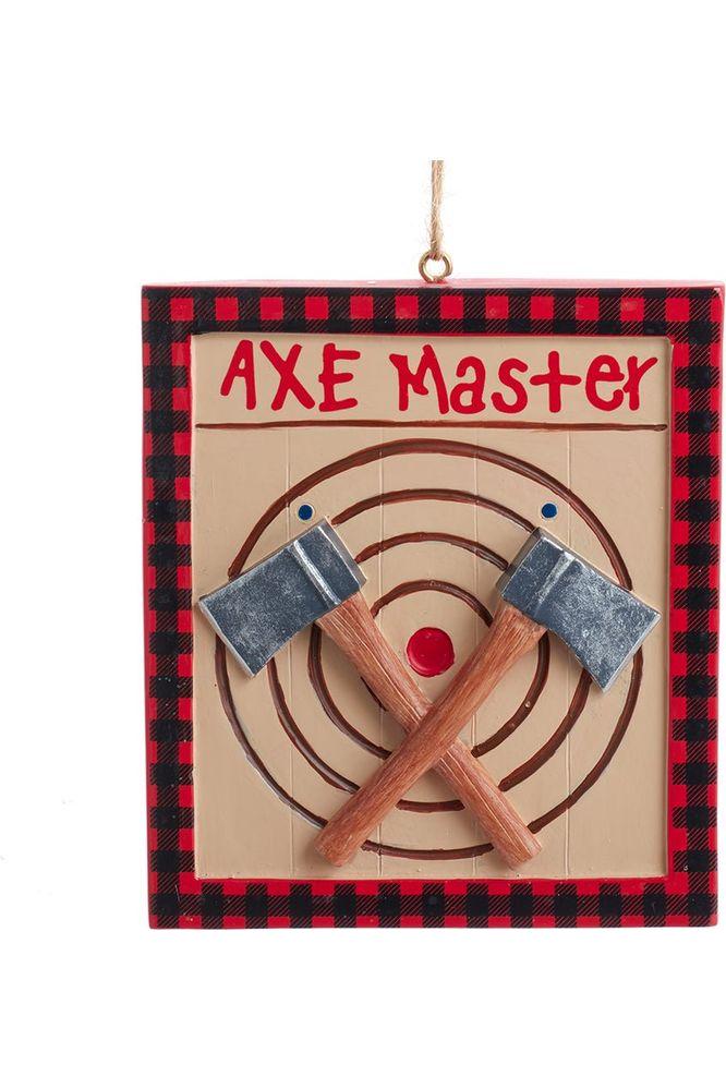 3.5" Lodge "Axe Master" Sign Ornament | Michaels