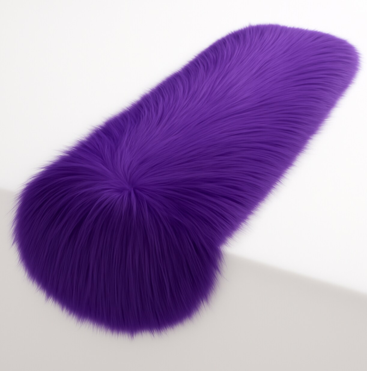 FabricLA Faux Fur Table Runner – Fluffy Snow Christmas Table Runner ...