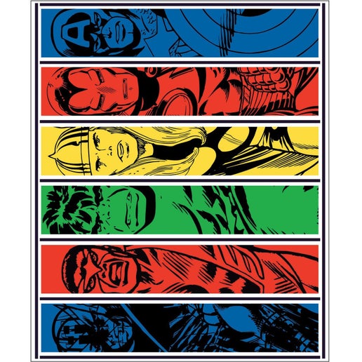 Licensed Marvel PrintsAvengers - Team Up Panel-Multi Cotton Fabric by ...