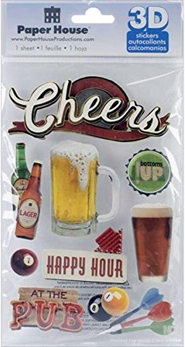 Paper House Baseball #2 Dimensional Stickers | Michaels