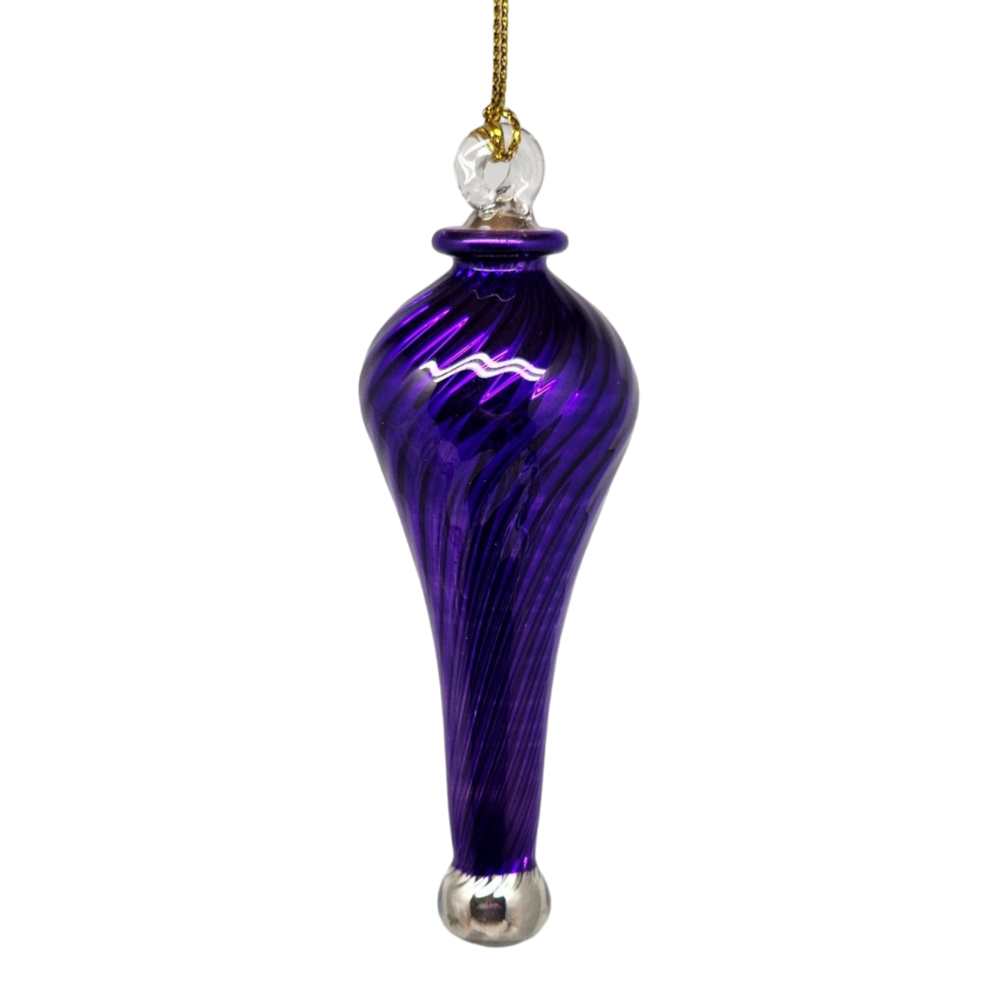Shiny and Cute Egyptian Glass - Stretched Teardrop - Purple | Michaels