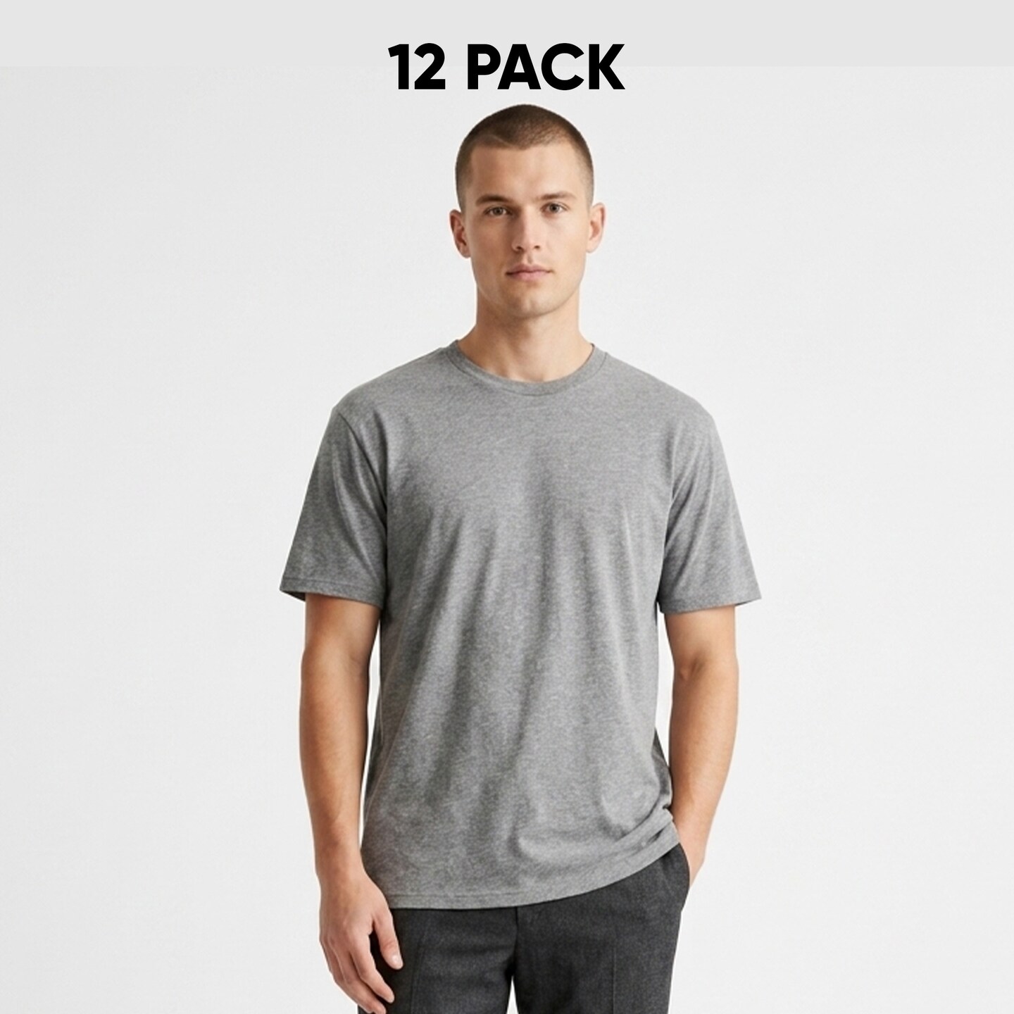 12 Pack Unisex Softstyle Lightweight T-Shirt, Size: 2xl, Color: Heather ...