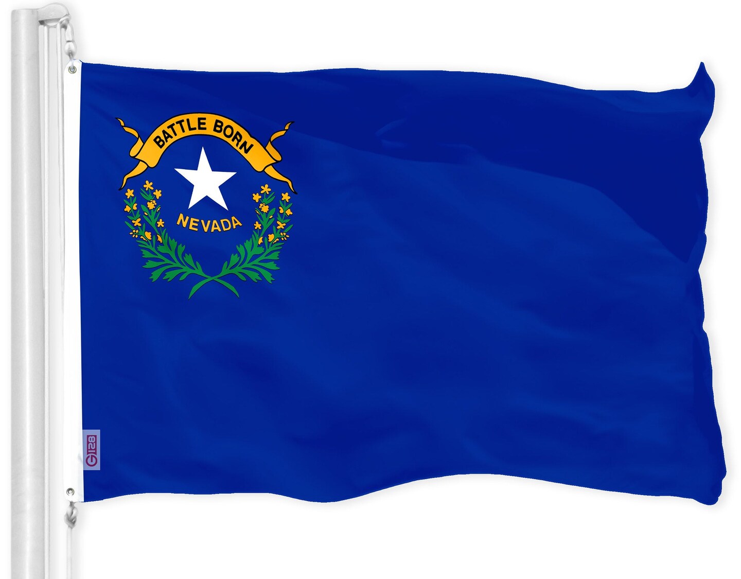 G128 Nevada NV State Flag | 3x5 Ft | LiteWeave Pro Series Printed 150D ...