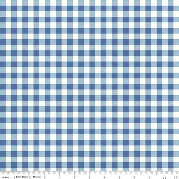 Gingham in Blue (c16396-blue) | Bluegrass Charm | Melissa Mortenson ...