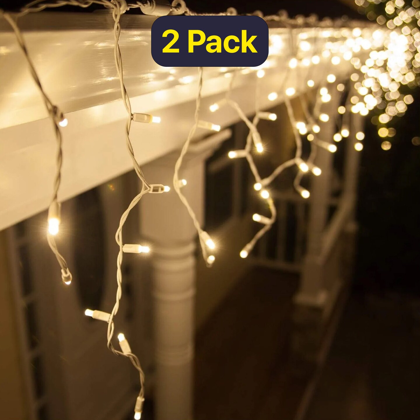 Remote Controlled 12 Strand 300 LED Twinkling Curtain Light | Michaels