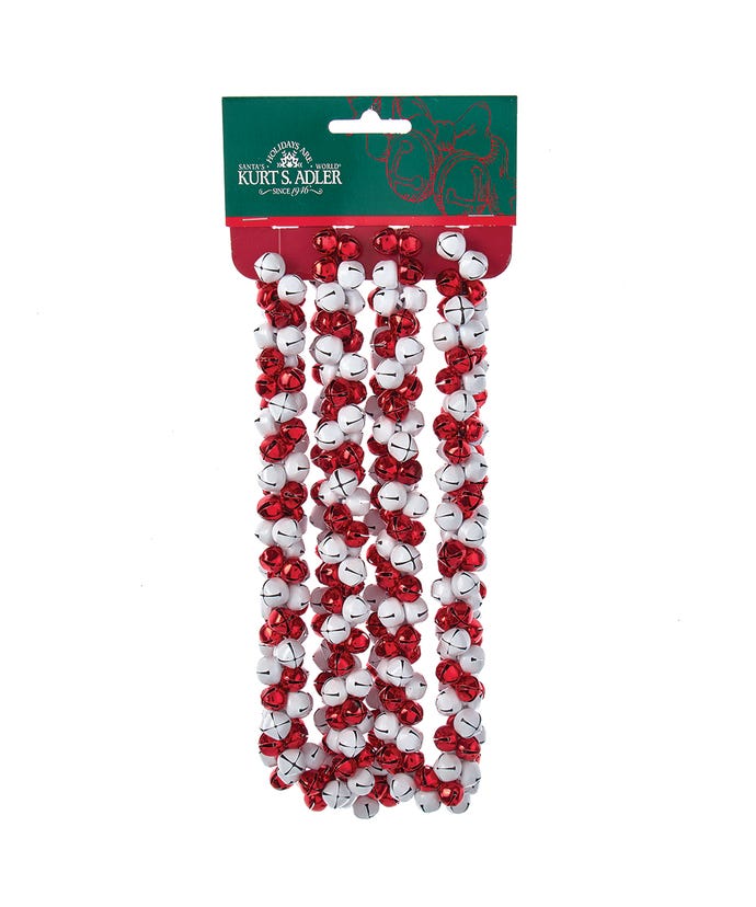 Red and White Bell Garland | Michaels