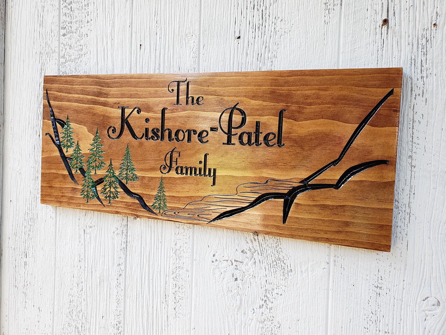 Carved Last Name Sign | Address Sign For House | Custom Business Sign ...