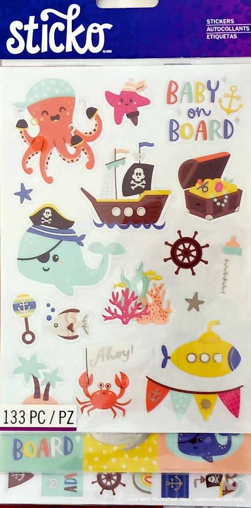 Sticko Baby On Board Flip Pack Stickers | Michaels
