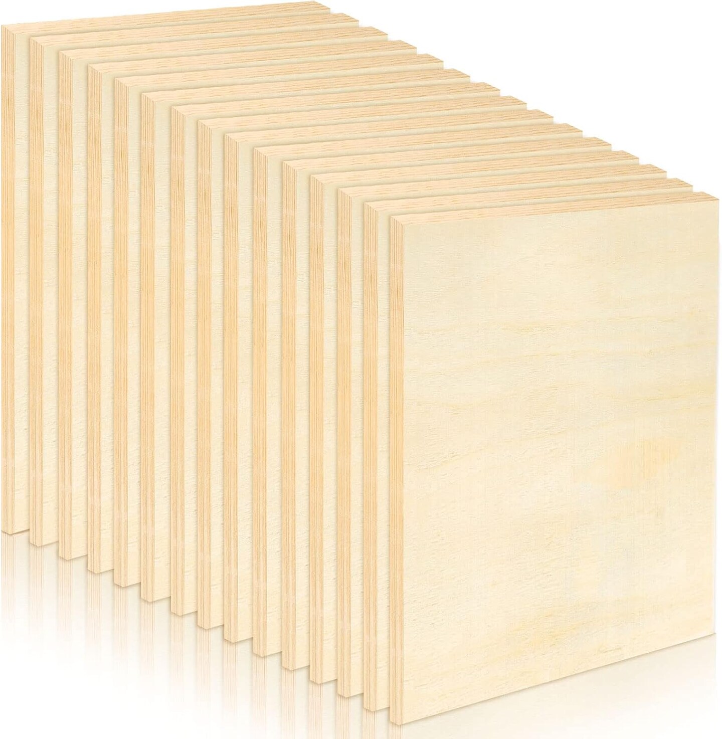 15 Pack Unfinished Wood Canvas Panels Kit 11.8x7.9 Inch Wooden Panel ...