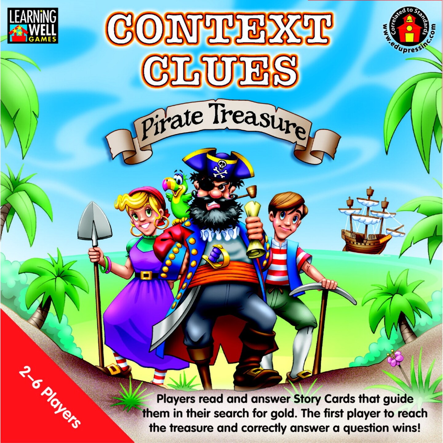 Learning Well Context Clues Pirate Treasure Game, Blue Level | Michaels